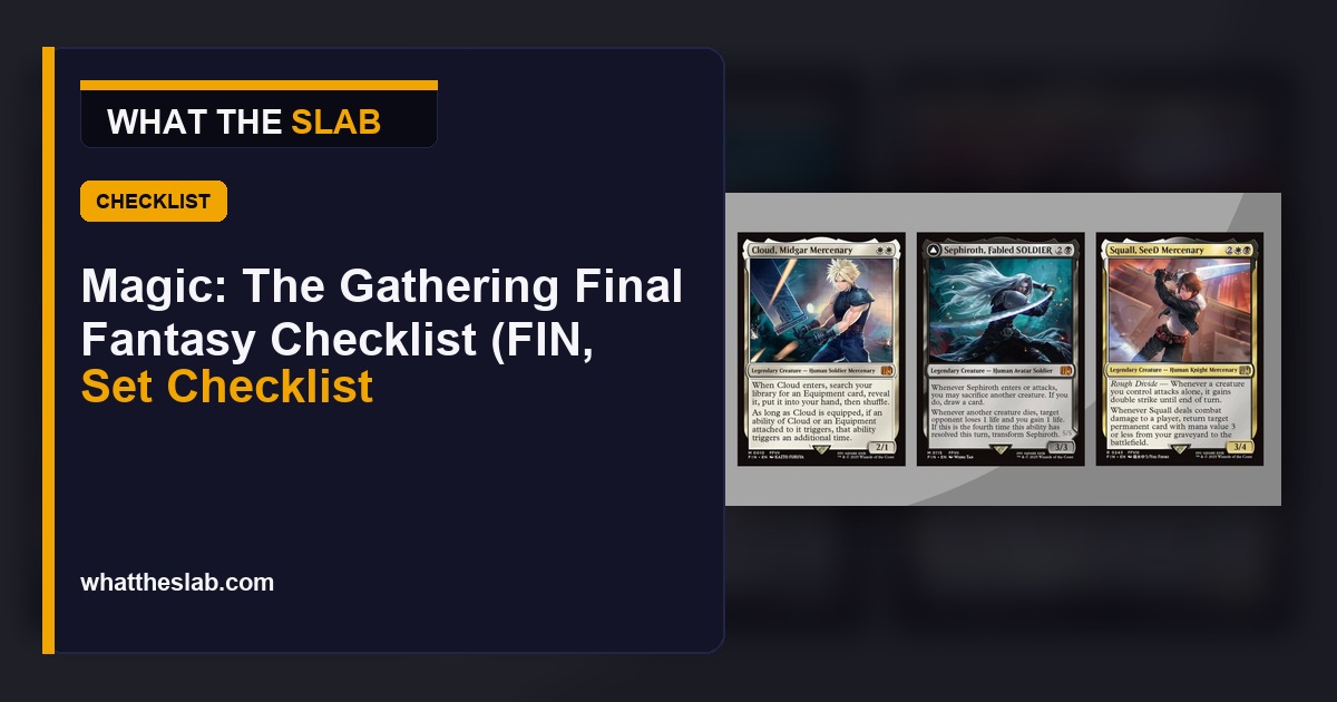 Magic: The Gathering Final Fantasy Checklist (FIN, FCA, FIC) | What The ...