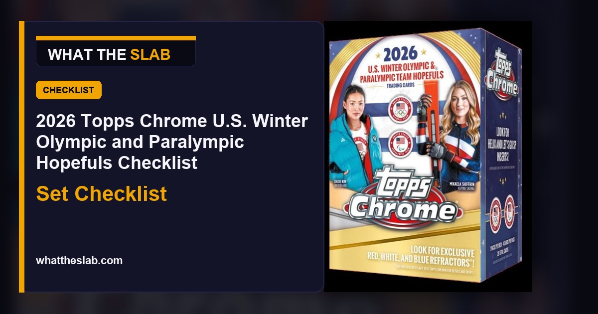 2026 Topps Chrome U.S. Winter Olympic and Paralympic Hopefuls Checklist ...