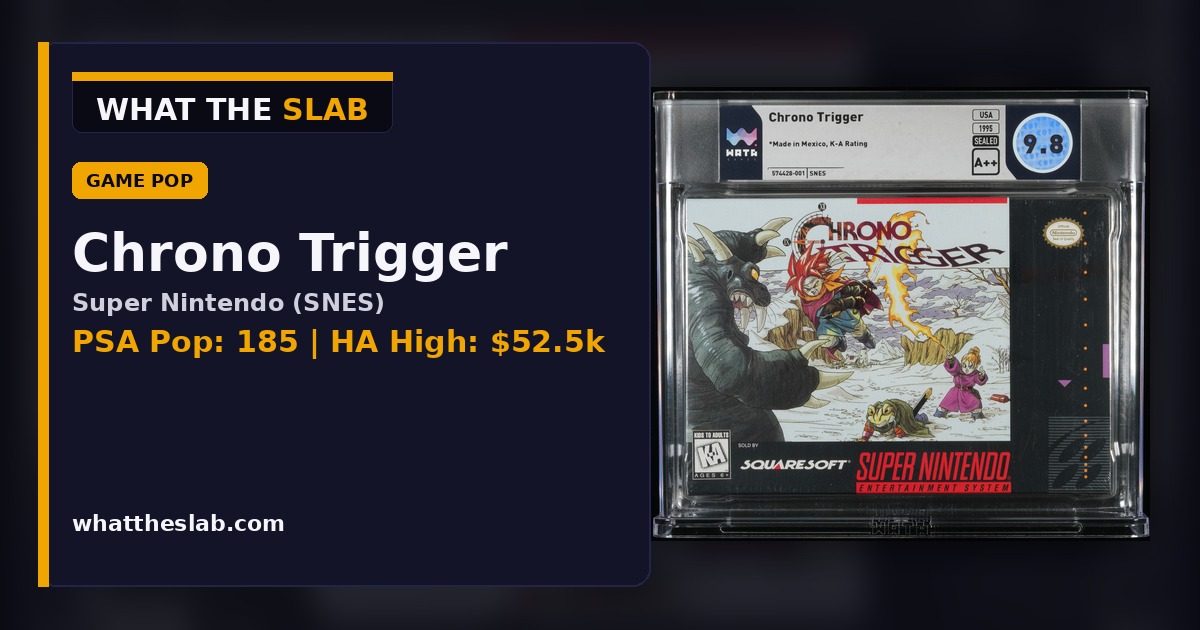 Chrono Trigger Super Nintendo (SNES): PSA Pop Report + Loose / CIB ...