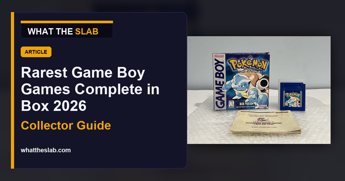 Rarest Game Boy Games Complete in Box 2026 | What The Slab